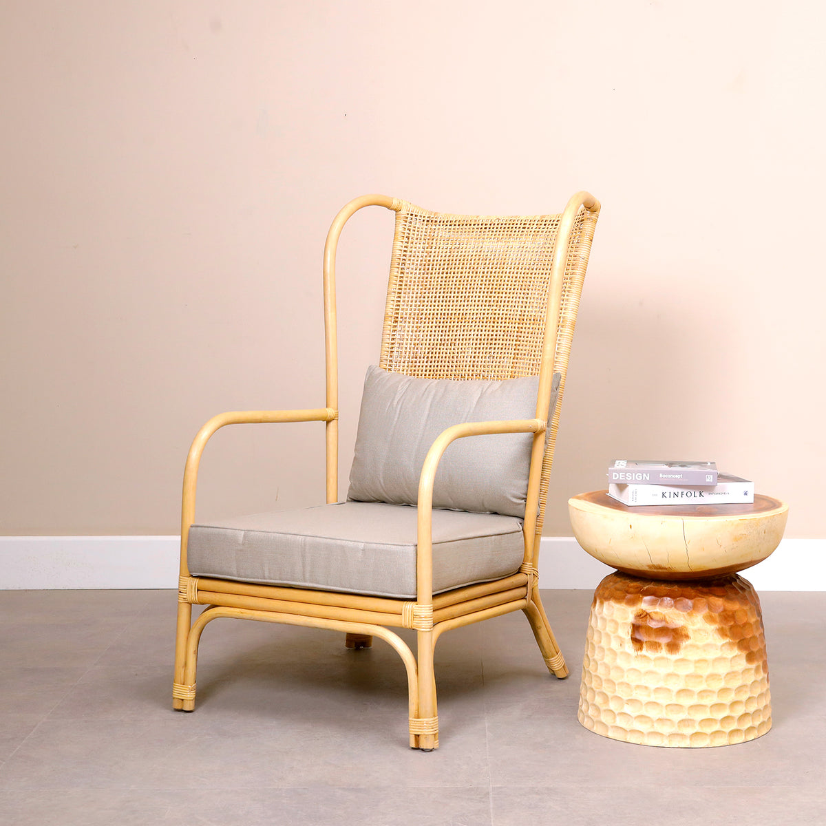 Rowena Rattan Lounge Chair | Urban Oak Abu Dhabi